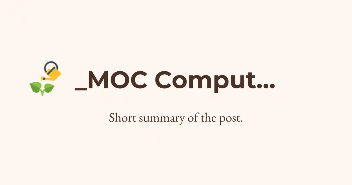 _MOC Computer Science